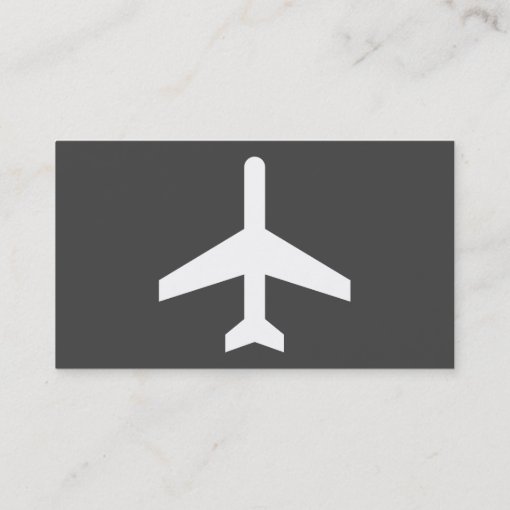 simple plane business card | Zazzle