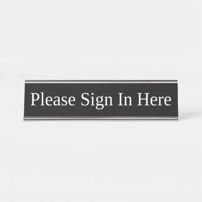 Simple "Please Sign In Here" | Zazzle