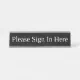 Simple "Please Sign In Here" | Zazzle