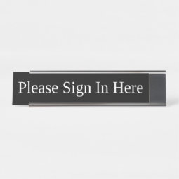 Simple "Please Sign In Here" | Zazzle