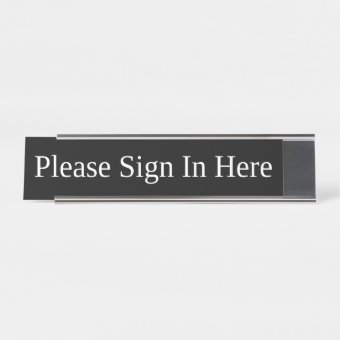Simple "Please Sign In Here" | Zazzle