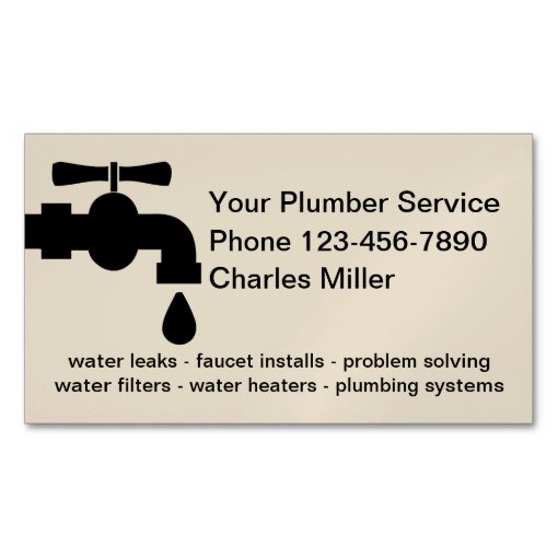 Simple Plumber Business Magnets | Zazzle