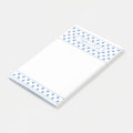 Simple Polka Dot Light Blue Personalized Border Post-it Notes | Zazzle