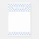 Simple Polka Dot Light Blue Personalized Border Post-it Notes | Zazzle