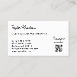 Simple Practical QR Code Multi Appointment | Zazzle