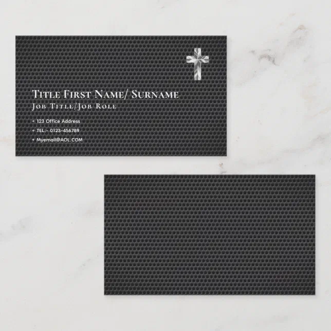 Simple Priest Pastor Minister Deacon Clergy Faith Business Card | Zazzle