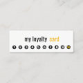 Simple Professional 10 Punch Customer Loyalty Card | Zazzle