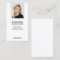 Simple Professional Add Image Photo Business Card | Zazzle