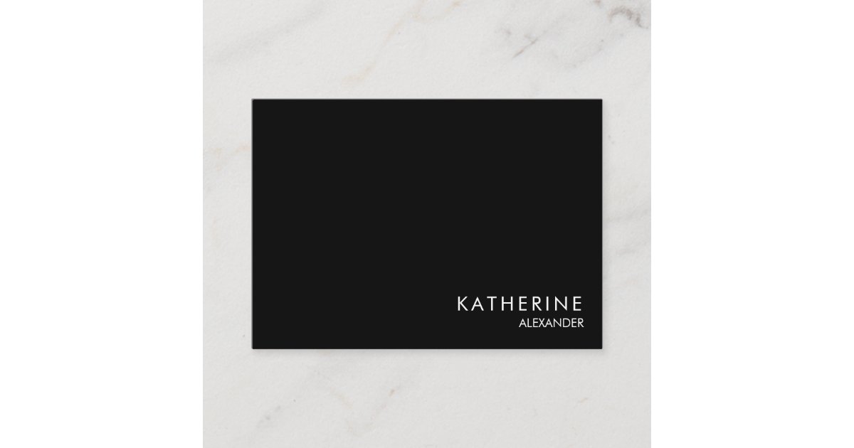 Simple & Professional B/W Business Card | Zazzle