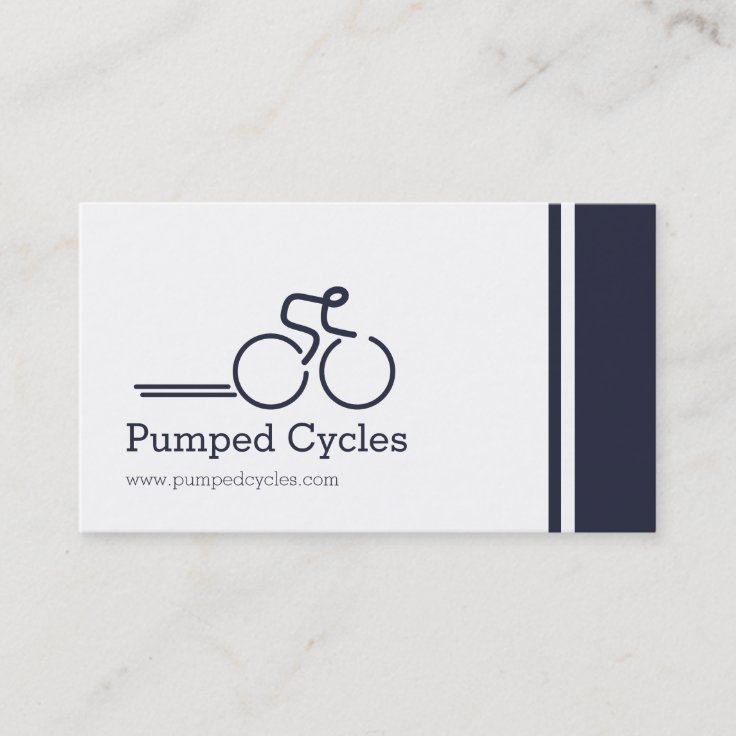 Simple professional bicycle business cards | Zazzle