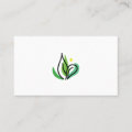Simple Professional Circle Portrait and Logo Business Card | Zazzle