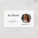 Simple Professional Circle Portrait and Logo Business Card | Zazzle