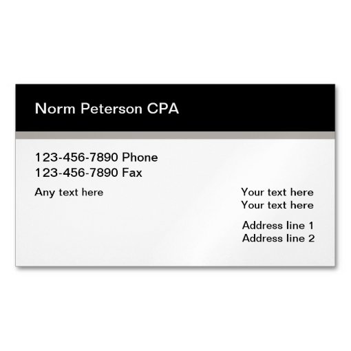 Simple Professional CPA Accountant Business Card Magnet | Zazzle