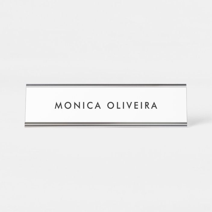 Simple Professional Desk Name Plate | Zazzle