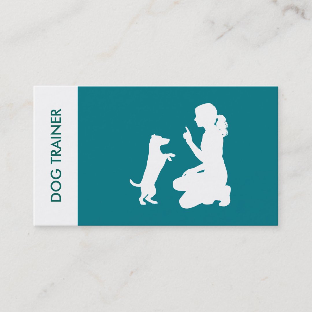 Simple Professional Dog Trainer Business Card | Zazzle