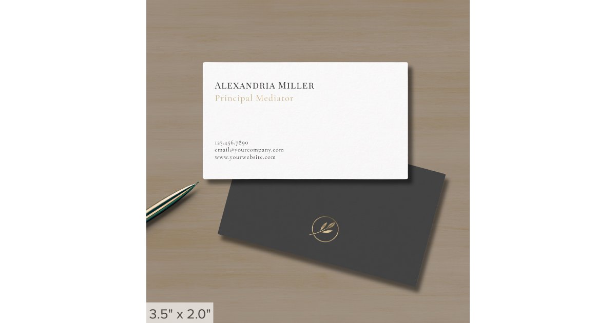 Simple Professional Mediation Business Card | Zazzle