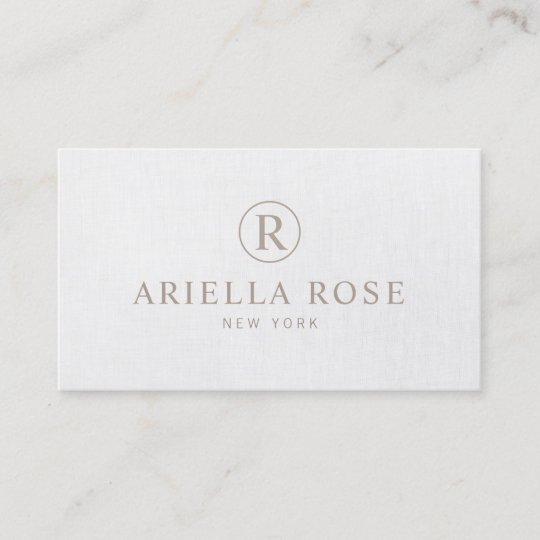 Simple Professional Monogram Business Card | Zazzle.com