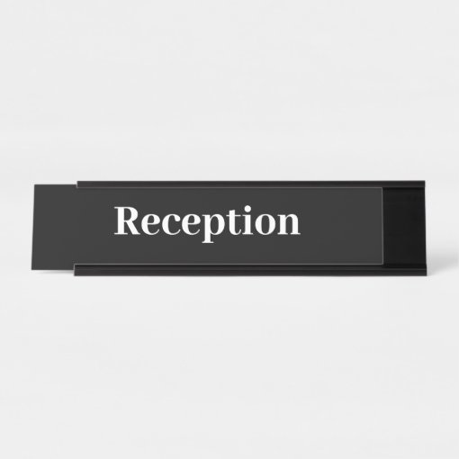 Simple Professional Office Reception Desk Name Plate | Zazzle
