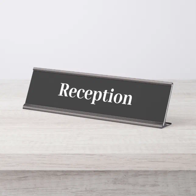 Simple Professional Office Reception Desk Name Plate | Zazzle