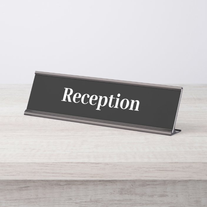 Simple Professional Office Reception Desk Name Plate | Zazzle.com