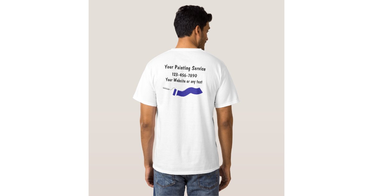 Simple Professional Painter Work Tshirts | Zazzle