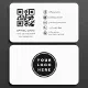 Simple Professional QR Code Minimalist Business Card | Zazzle