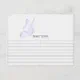 Simple Purple Butterfly Recipe Cards | Zazzle