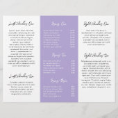 Simple Purple Lavender Contemporary QR Code Modern Flyer | Zazzle