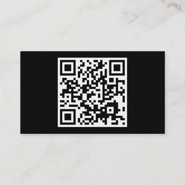 simple QR code Business Card | Zazzle
