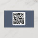 Simple QR Code Dusty Navy Blue Wedding Website Enclosure Card | Zazzle