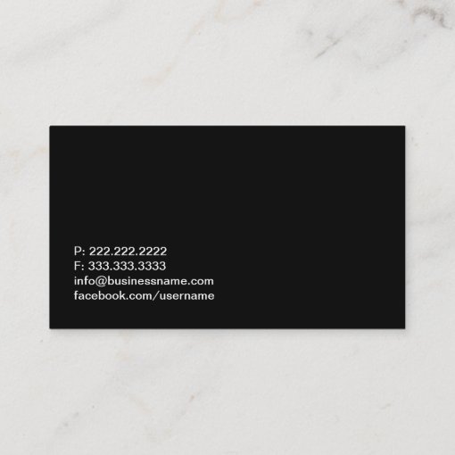 Simple Quotation Marks Black Business Card | Zazzle