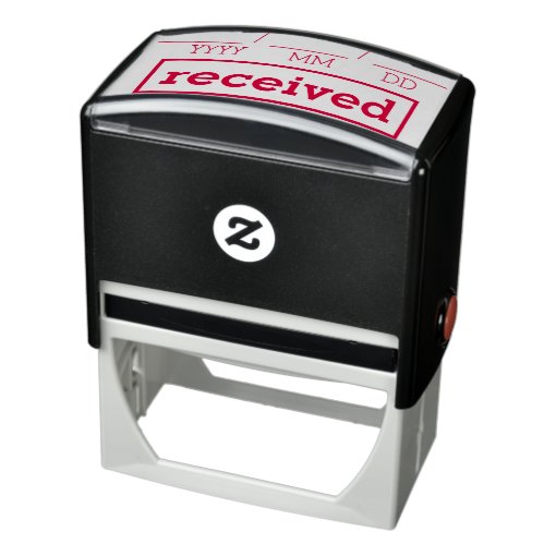 Simple "received" Rubber Stamp | Zazzle