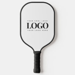 Simple Rectangle Business Logo Company Custom Pickleball Paddle | Zazzle