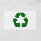 simple recycle business card | Zazzle