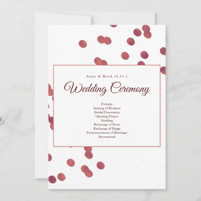 Simple Red And White Wedding Invitation | Zazzle