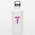 Simple Red Caduceus Registered Nurse RN Symbol Sticker | Zazzle