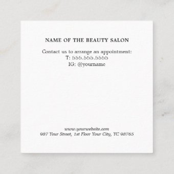 Simple Red Golden White Beauty Salon Coupon | Zazzle