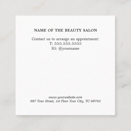 Simple Red Golden White Beauty Salon Coupon | Zazzle