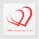 Simple Red Heart Happy Valentine`s Day Card | Zazzle
