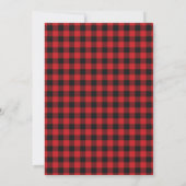 Simple Red Plaid Birthday Party Invitation | Zazzle