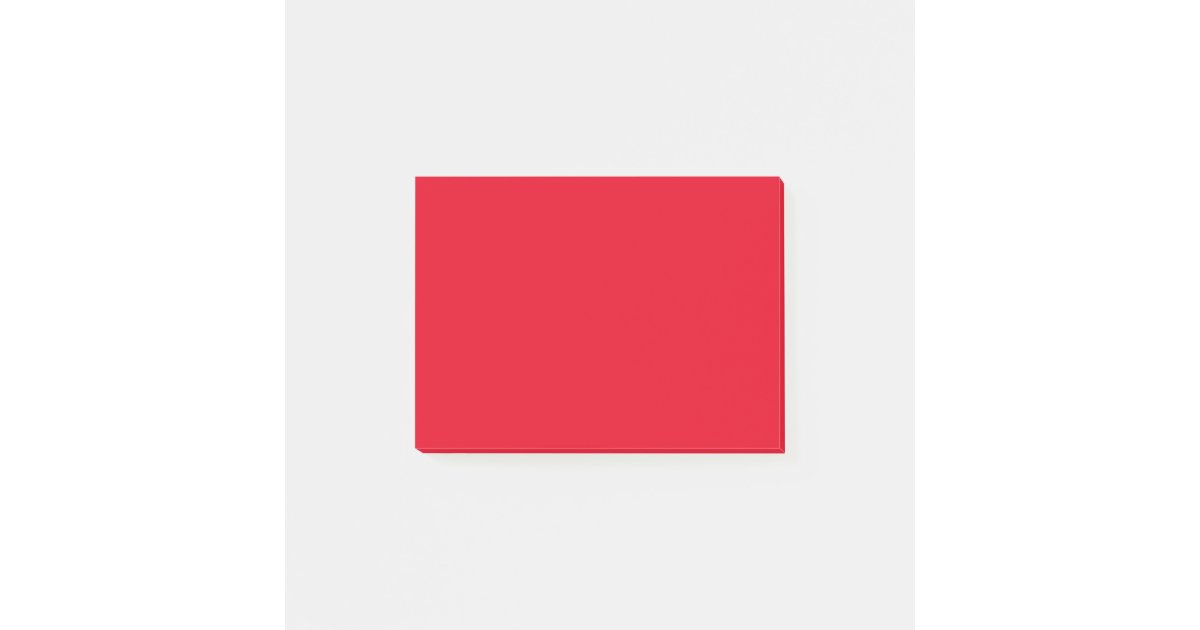 Simple Red Post-it Notes | Zazzle