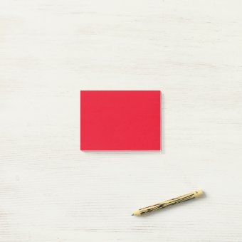 Simple Red Post-it Notes | Zazzle