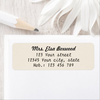 Simple Return Address Label | Zazzle