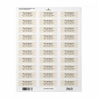 Simple Return Address Label | Zazzle