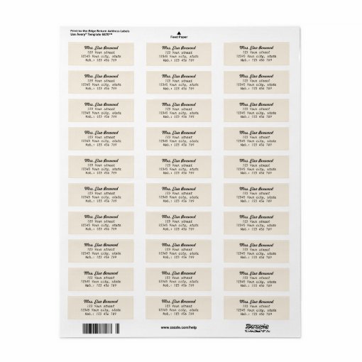 Simple Return Address Label | Zazzle
