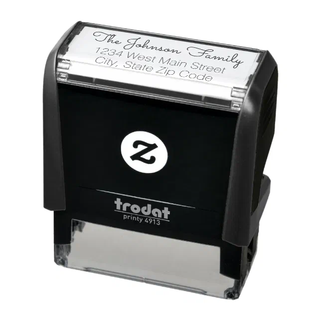 Simple Return Address Label Self-inking Stamp | Zazzle