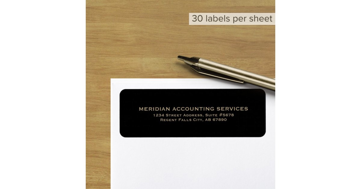 Simple Return Address Labels for Business | Zazzle