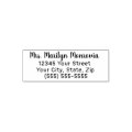 Simple Return Address & Phone Number Self-inking Stamp | Zazzle