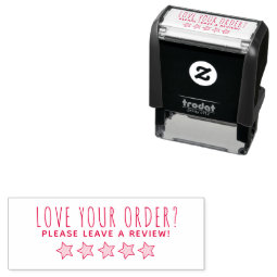 Simple Review Request Self-inking Stamp | Zazzle