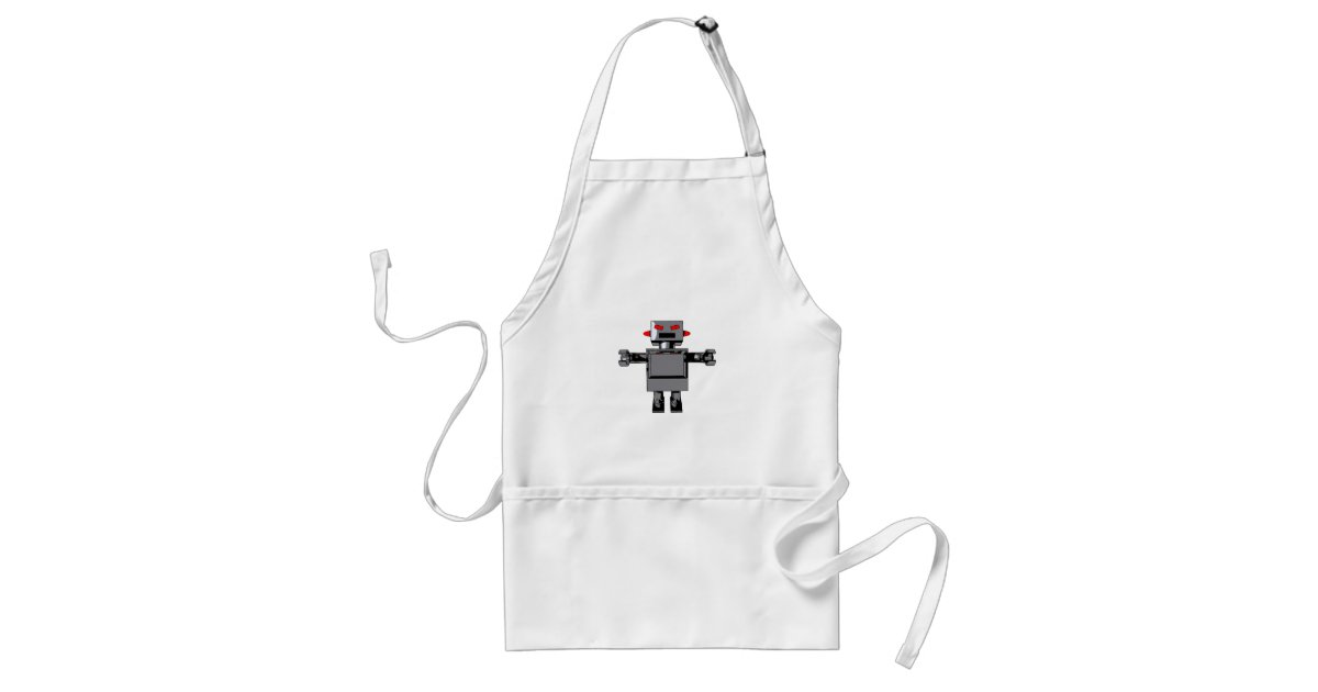 Simple Robot Apron | Zazzle